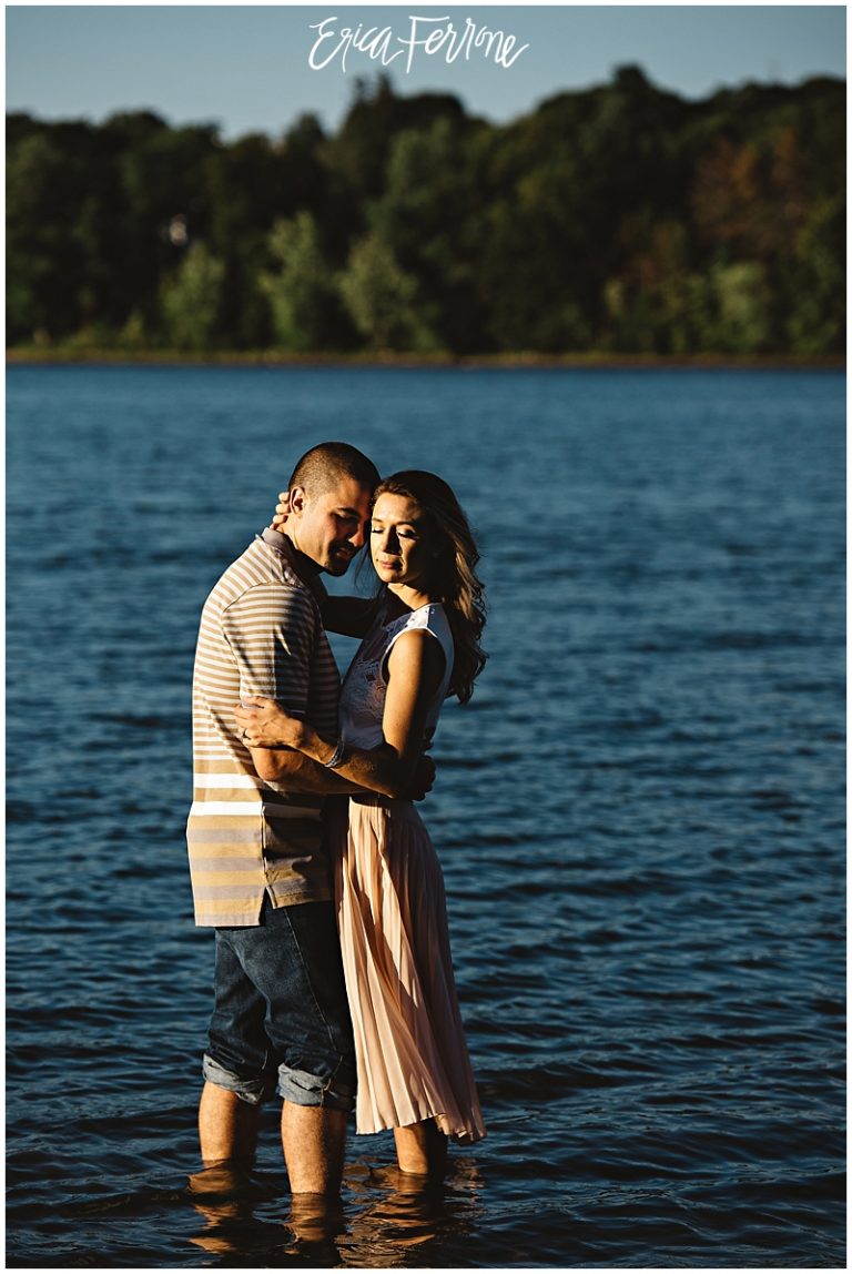 Horn Pond Engagment | Leah & Chris | Erica Ferrone Photography